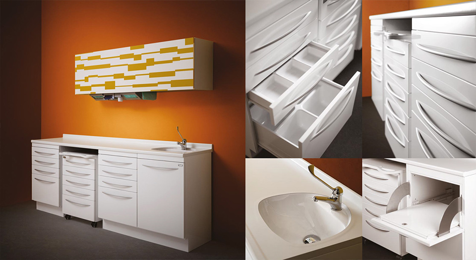 Ergonomic furniture for the dental laboratory